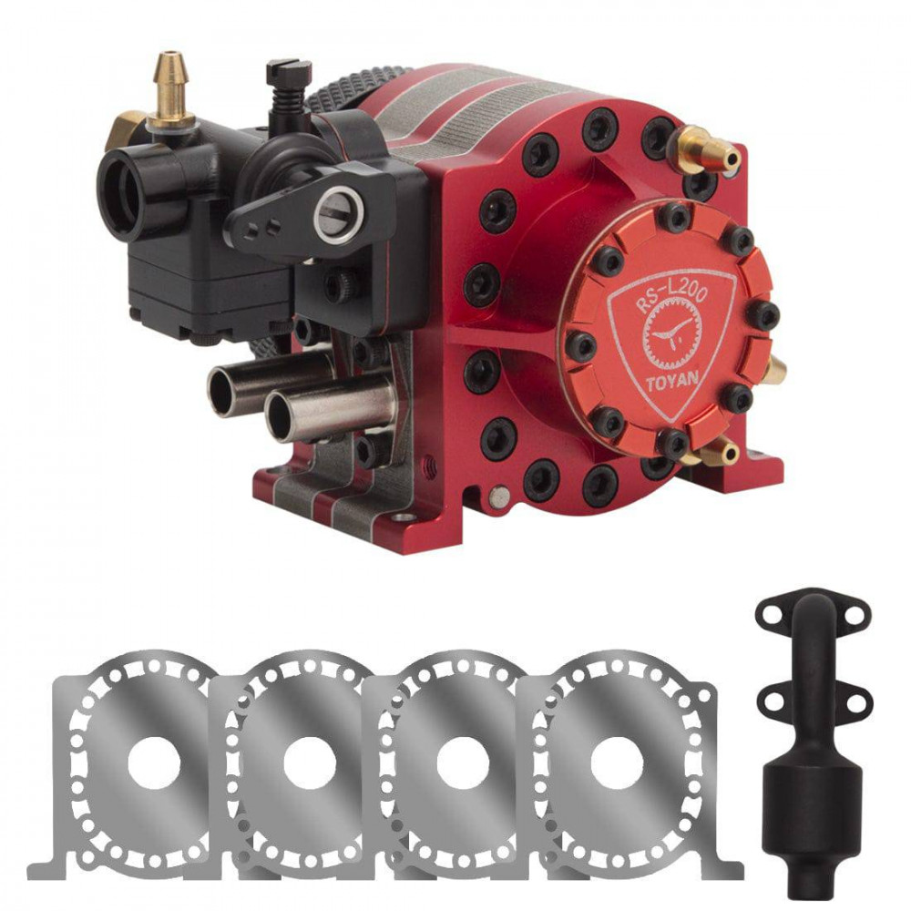 toyan rs-l200 4.92cc 2 rotor rotary engine model watercooling 2200 ...