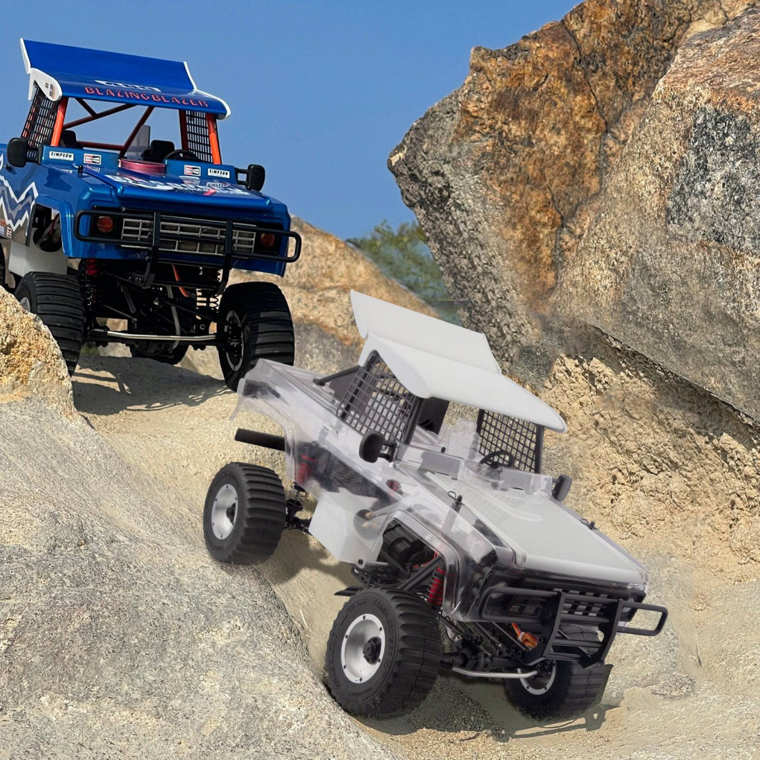 toyan x-power sand cruiser nitro 1/8 rc car desert rock crawler diy kit ...