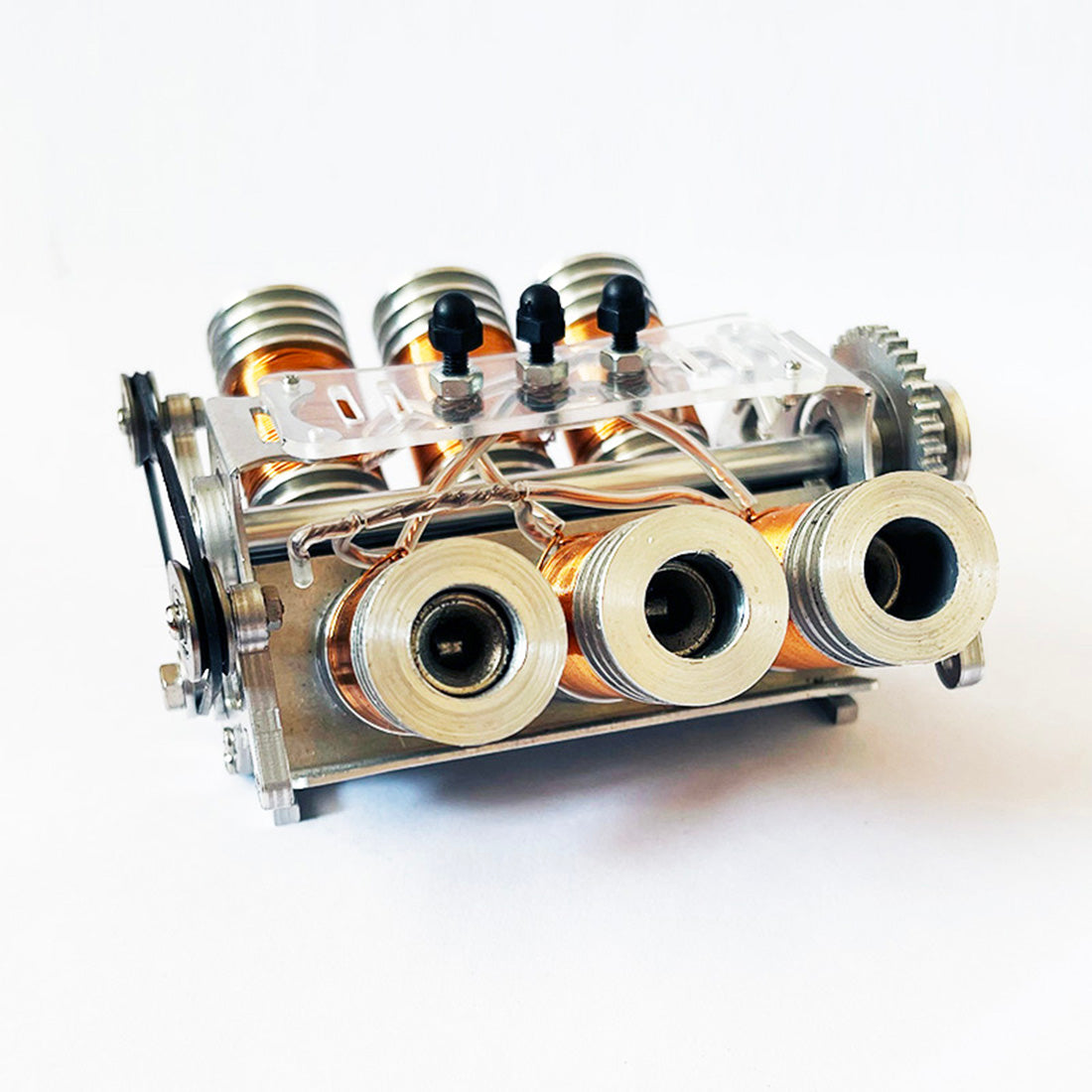 v6 solenoid engine brushless electromagnetic motor model engine - v6 ...