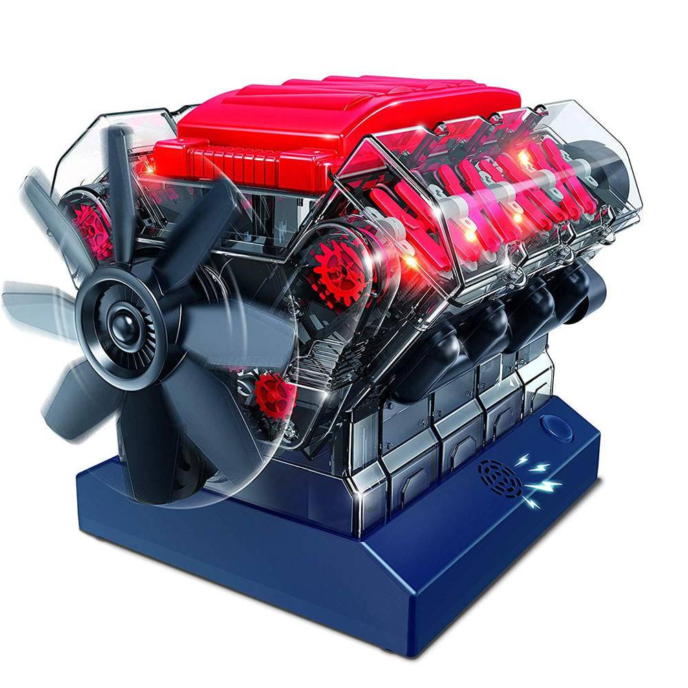 v8 combustion engine model building kit stem toy science experiment - 10033